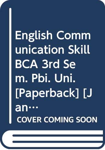 English Communication Skill BCA 3rd Sem. Pbi. Uni. : Amazon.in: Books