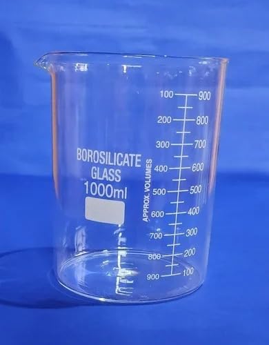 Professional Labware Borosilicate Glass Beaker 1000ml - Durable, Heat ...