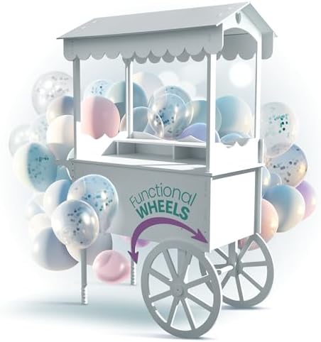 Amazon.com: Vintage Candy Cart Display Stand with Wheels - Decorated ...