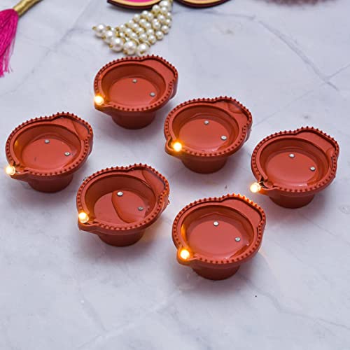 Desidiya Water Sensor Diya Diwali Lights Flameless & Smokeless LED ...