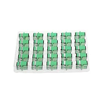 50 Packs Fiber Optical Coupler Green SC Singlemode Fiber Optic Adapter ...
