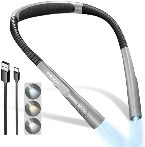 GearLight Hands-Free Rechargeable Book Light for Reading in Bed ...