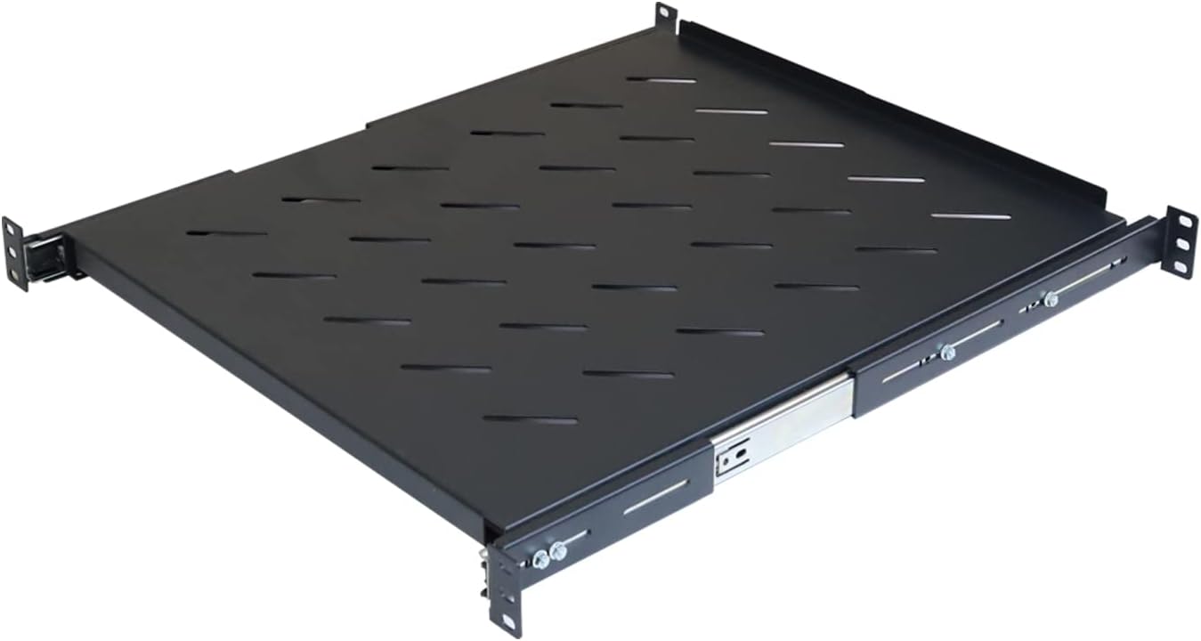 Amazon.com: NavePoint 1U 19-Inch Fixed 4-Post Rack Mount Server Shelf ...