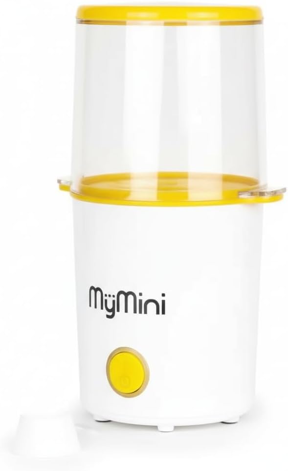 Amazon.com: Mini Popcorn Popper, Personal Size 8-Cup Capacity, Yellow ...