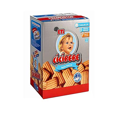 Eti Cicibebe Baby Biscuits (Bebek Bisküvisi) 1000 Gr (4X250 gr) 2.2 ...
