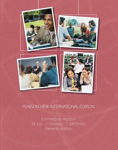 Intermediate Algebra: Pearson New International Edition: Lial, Margaret ...