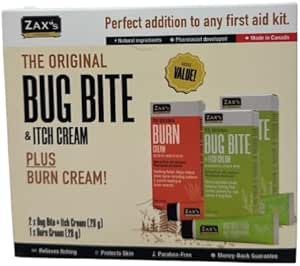ZAX'S Bug Bite & Burn Cream Combo Pack – Includes 2 Bug Bite & Itch ...