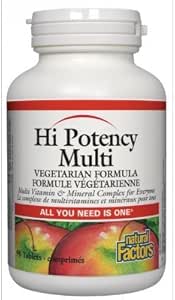 Amazon.com: Natural Factors Hi Potency Multi, Vegetarian Formula, 90 ...