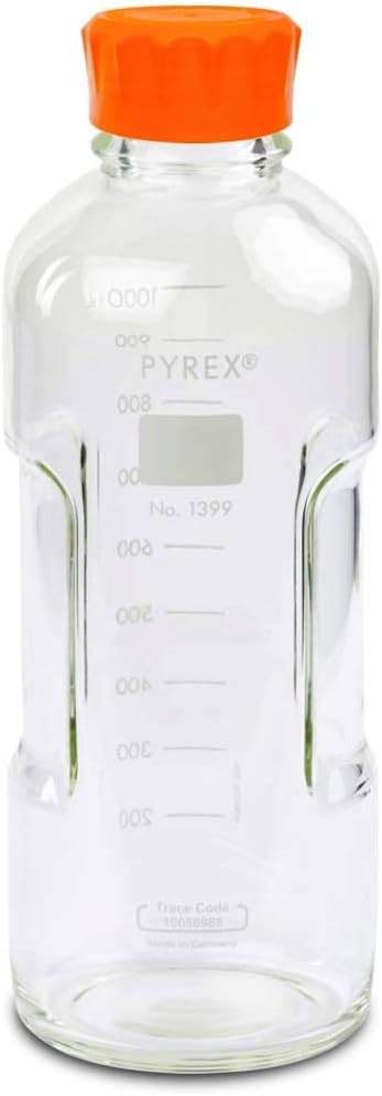 Amazon.com: Pyrex 1399-500CN-M Slim line Media Bottle Easy Pour Corning ...
