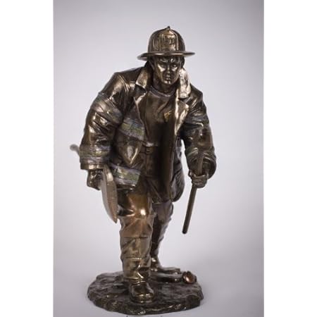 Amazon.com: Fireman Fighting Fire Statue : Home & Kitchen