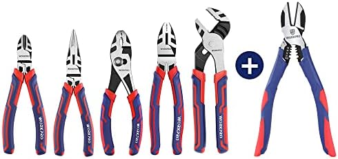 WORKPRO Pliers Set, Premium Cr-V Construction & WORKPRO 7.5 Inch ...