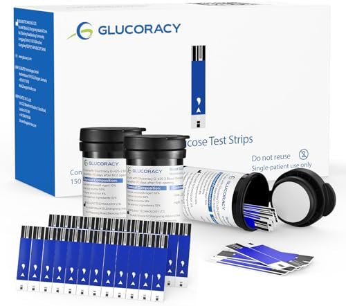 Amazon.com: Glucoracy 300 Counts Blood Glucose Test Strips, Only Works ...