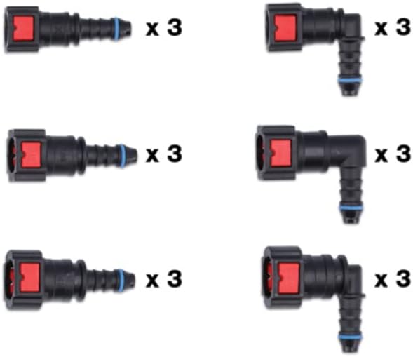 Connect 34226 Assorted AdBlue® Straight & Angled Quick Connectors 18pc ...
