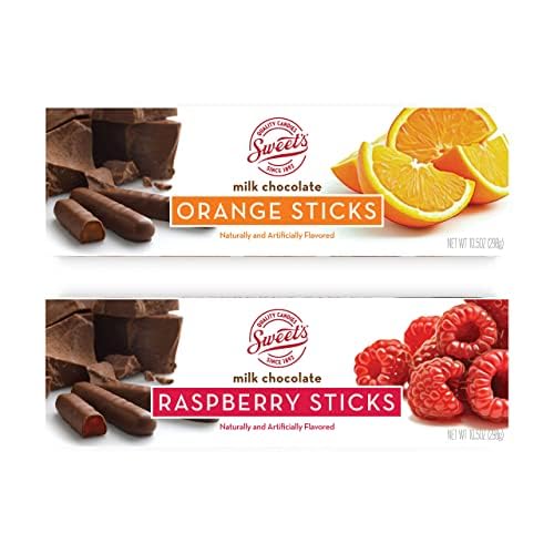 Amazon.com : Sweet Candy Company Chocolate Covered Fruit Sticks (Milk ...