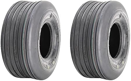 Amazon.com: Deli Tire, Set of 2 Tires, 15x6.00-6 Straight Rib Lawn and ...