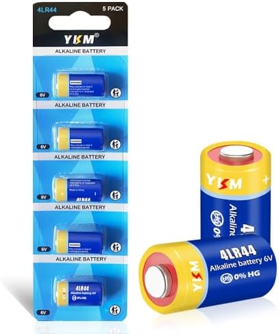 Amazon.com: YKM 4LR44 6V Battery 476A K28A PX28A L1325 A544 6V Alkaine ...