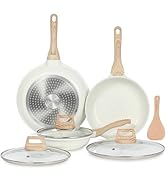 Amazon.com: ESLITE LIFE Frying Pan Set with Lids Nonstick Induction ...