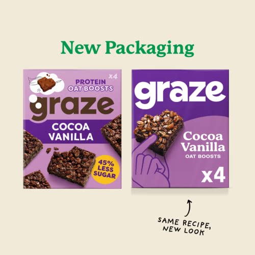 Graze Healthy Snacks - Cocoa Vanilla Vegan Snack Bars-4x30g - Tastyfactory