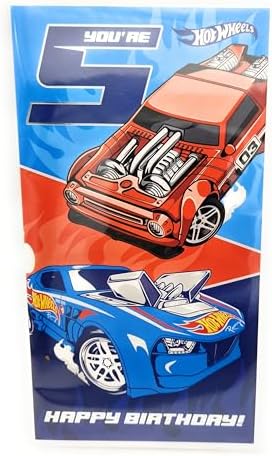 AGE 5 HOT WHEELS BIRTHDAY CARD : Amazon.co.uk: Stationery & Office Supplies