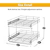 Amazon.com: ROOMTEC Slide Out Cabinet Organizer for Kitchen, 2 Tier ...