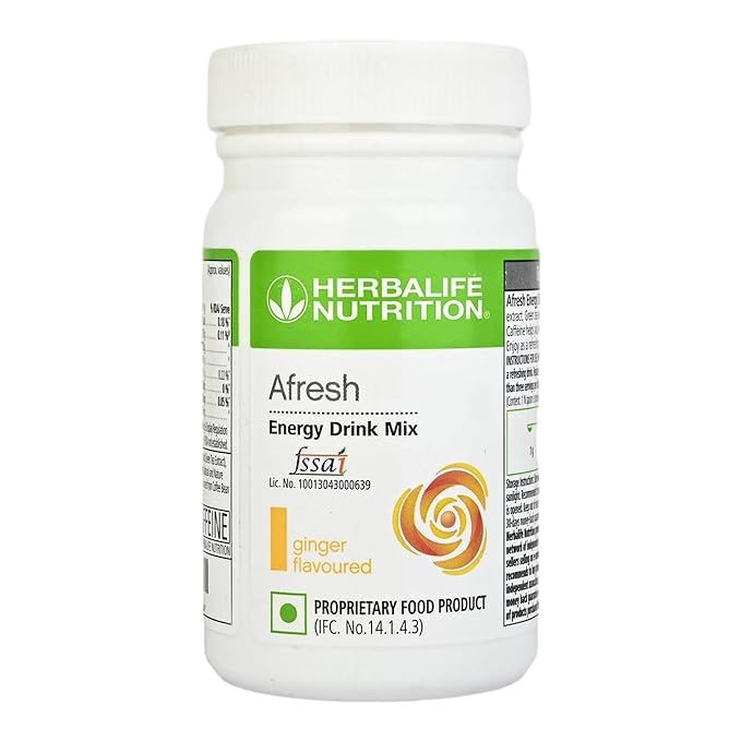 Herbalife Nutrition Afresh Energy Drink Mix (Ginger, 50 g) : Amazon.in ...