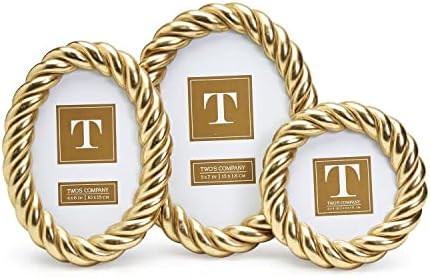 Amazon.com - Two's Company Gold Chain Photo Frames, Set of 2