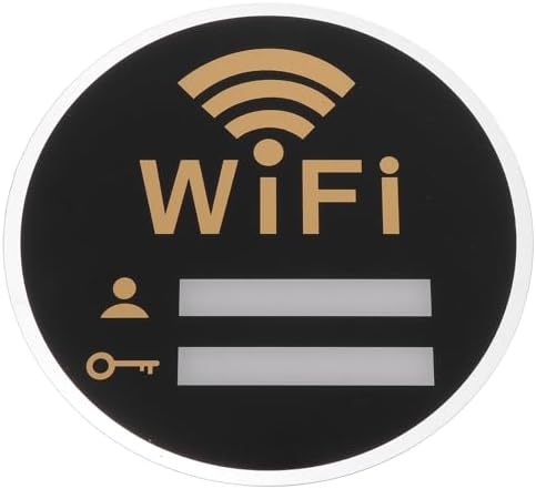Amazon.com : IMIKEYA Wifi Password Sign WiFi Coverage Sign Wireless ...