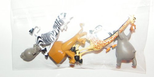 Madagascar Mini Toy Figure Playset with Alex, Marty, Gloria, Melman ...