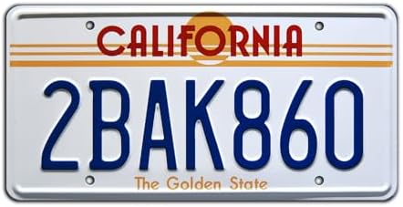 Back to the Future | OUTATIME | Metal Stamped License Plate : Amazon.co ...