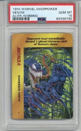 1995 MARVEL OVERPOWER VENOM ALIEN WEBBING PSA 10 LOW POP 12 GEM MINT ...