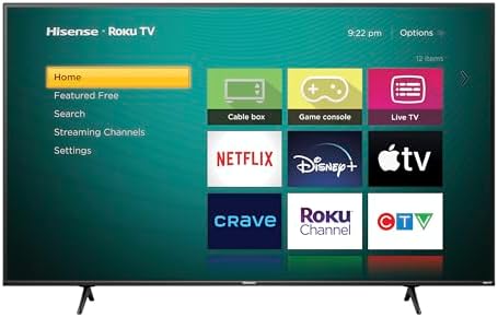 Hisense 65U6KR-65 Inch 4K ULED Roku Smart TV with Quantum Dot ...