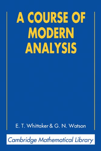 Amazon | A Course of Modern Analysis (Cambridge Mathematical Library ...