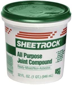 USG Sheetrock Joint Compound, All Purpose, White, 1.75 pt. - Wall ...