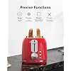 Amazon.com: 2 Slice Toaster with Extra Wide Slots & Removable Crumb ...