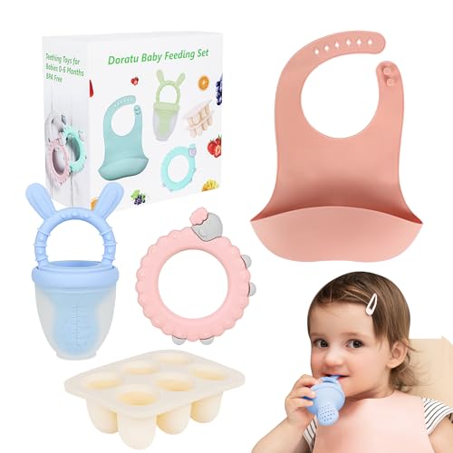 Baby Feeding Set, Baby Fruit Feeder for Batch Preparation of New Foods ...