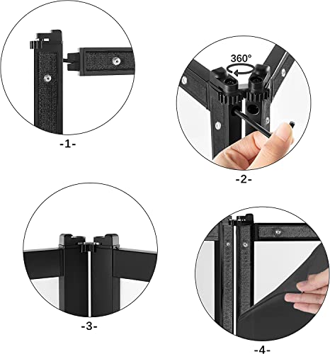 Snapklik.com : PRORECK DJ Foldable Facade Portable Event Booth Panels 4 ...