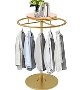 Amazon.com: SPTZQURY Round Garment Rack, Floor Standing Iron clothes ...