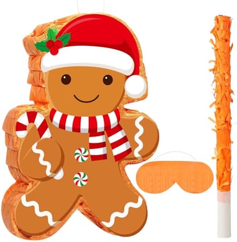 Amazon.com: Harrycle Christmas Gingerbread Man Piñata 16 Inch Mexican ...