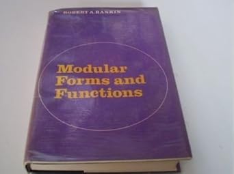 Modular Forms and Functions: Rankin, Robert A.: 9780521212120: Amazon ...