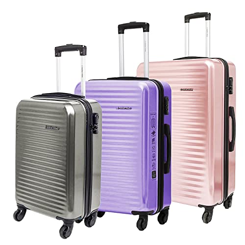 Nasher Miles Monte Carlo Hard-Sided Polycarbonate Luggage Set of 3 ...