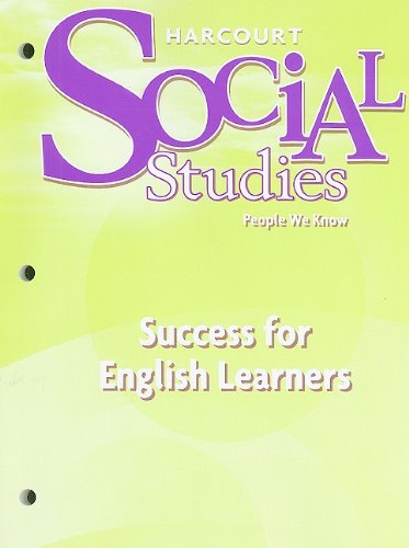 Social Studies: People We Know, Grade 2: Success for English Learners ...