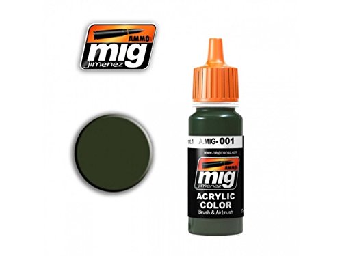 Amazon.com: Ammo MIG-0001 RAL 6003 Olivgrün Opt.1 Acrylic Paints (17 Ml ...