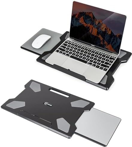 SEFFO Portable Lap Desk, Laptop Tray with Retractable Mouse Pad - For ...
