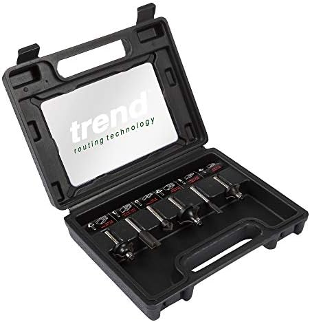 Trend 50 Piece Router Bit Starter Set, 1/4 Inch Shank, Tungsten Carbide ...