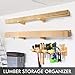 ikkle Tool Organiser Wall Mounted, Wooden Tools Storage Rack for ...