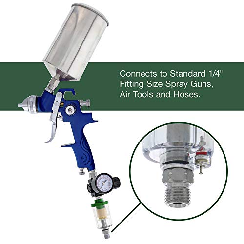 TCP Global® Brand Pro Mini Inline AIR Filter-paint Spray Gun-tool ...