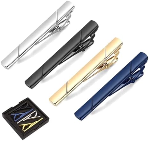 Venzina® 4pcs Tie Clip for Men Formal Tie Pin Men Suits Tie Clips ...