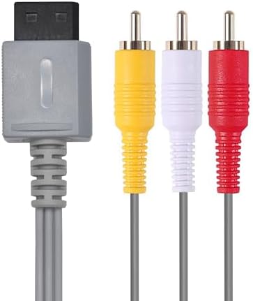 Amazon.com: Mcbazel Wii AV Cable, Gold-Plated 3 RCA Interface, 6FT/1.8M ...