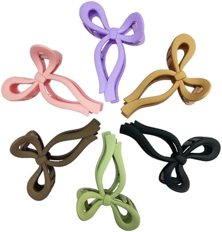 Amazon.com: WYJ Hair Claw Clips for Thick and Thin Hair, 6pcs 6-Color ...
