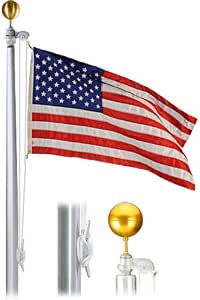 Amazon.com: Architectural 70 Foot 12"x4"x.250" Satin Finish Flagpole ...